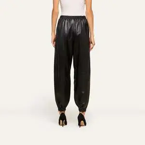L'Agence Mariko Leather Jogger Pants
