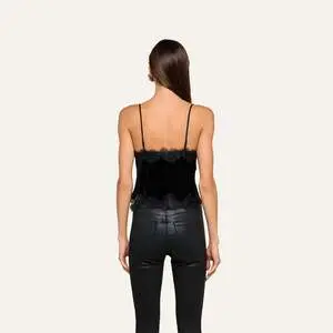 L'Agence Kimber Velvet Lace Camisole