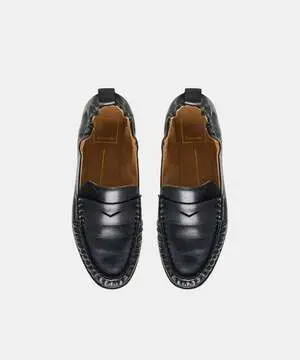 DOLCEVITA Ramzie Loafers - Black Leather