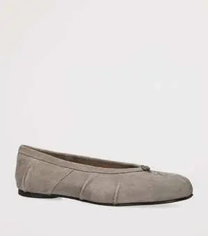 MAISON MARGIELA Suede Tabi Ballet Flats