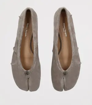 MAISON MARGIELA Suede Tabi Ballet Flats
