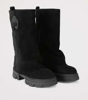 Kurt Geiger Suede Stomp Foldover Boots 50