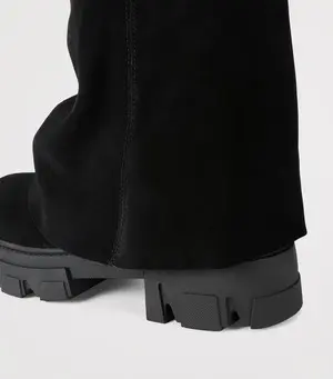 Kurt Geiger Suede Stomp Foldover Boots 50