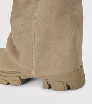 Kurt Geiger Suede Stomp Foldover Boots 50