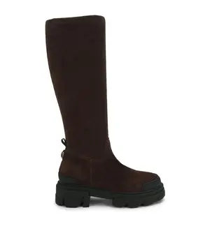 Kurt Geiger Suede Stomp Sock Knee-high Boots 50