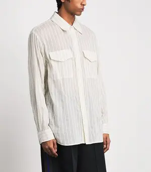 SYSTEM Cotton Stripe Shirt