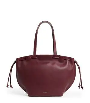 Claudie Pierlot Leather Drawstring Tote Bag - Red