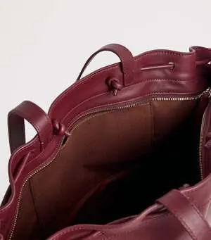 Claudie Pierlot Leather Drawstring Tote Bag