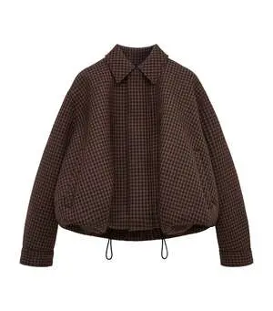 Loewe Wool-blend Drawstring Jacket - Brown