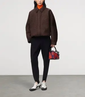 Loewe Wool-blend Drawstring Jacket - Brown