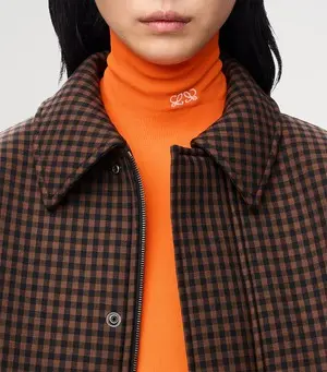 Loewe Wool-blend Drawstring Jacket - Brown
