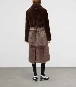 Loewe Shearling Hand-dyed Coat