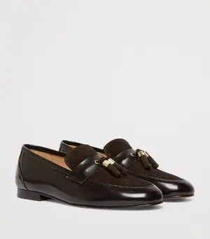 Marina Rinaldi Leather-suede Moccasins