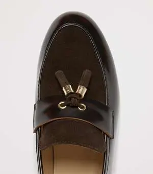 Marina Rinaldi Leather-suede Moccasins