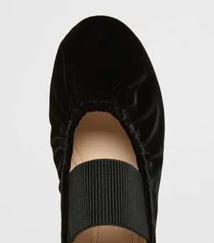 Marina Rinaldi Velvet Ballet Flats
