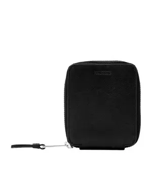 ALLSAINTS Leather Clymer Zip-fastened Wallet - Black