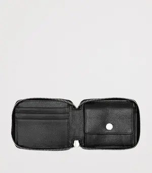 ALLSAINTS Leather Clymer Zip-fastened Wallet