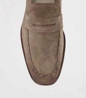 ALLSAINTS Suede Jules Stitch Loafers