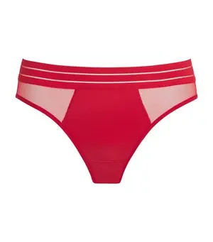 Maison Lejaby Panelled Nufit Briefs - Red