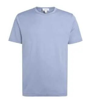 Sunspel Supima Cotton Classic T-shirt - Blue