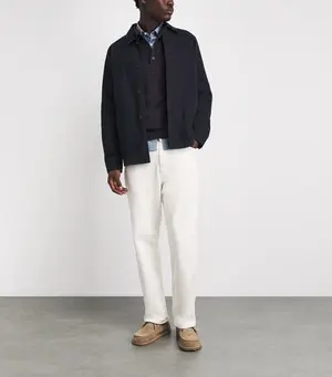 Sunspel Lambswool Knitted Polo Sweater