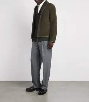 Vince Suede-shearling Jacket