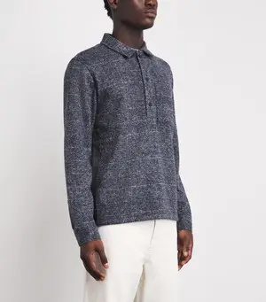 Vince Donegal Check Polo Sweater