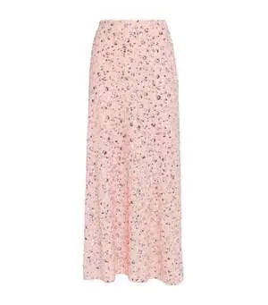 Rabanne Sequin Embellished Floral Midi Skirt - Pink