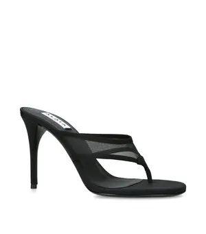Alaïa Mesh Infra Thong Mules 90