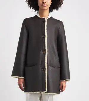 Stylein Shearling-leather Reversible Veda Coat