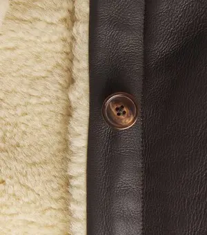 Stylein Shearling-leather Reversible Veda Coat