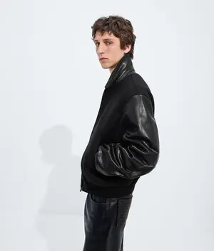 Bottega Veneta Wool And Leather Blouson