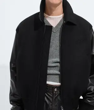 Bottega Veneta Wool And Leather Blouson