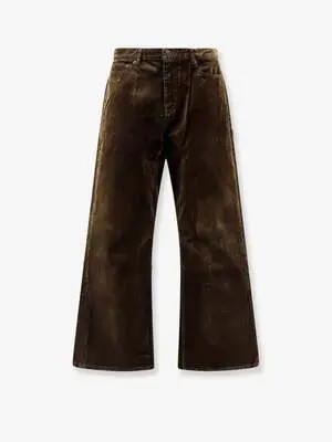 TONYWACK Flocked Cotton Jeans - Brown