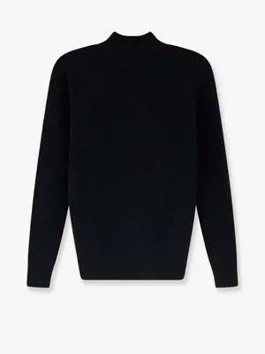 GRAN SASSO Virgin Wool Turtleneck - Black