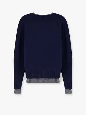 TONYWACK Layered Wool And Cashmere Sweater