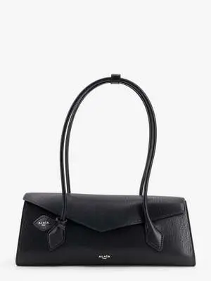 Alaïa Le Teckel Flap Leather Handbag - Black