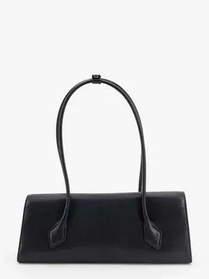 Alaïa Le Teckel Flap Leather Handbag - Black