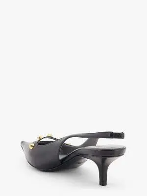 Balenciaga Midnight City Leather Pumps With Studs