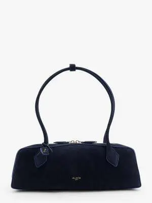 Alaïa Teckel Medium Suede Shoulder Bag - Blue