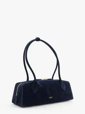 Alaïa Teckel Medium Suede Shoulder Bag - Blue