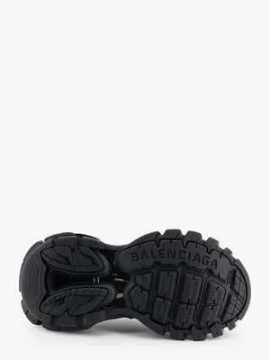 Balenciaga Mesh Track Sneakers With Double Laces - Black