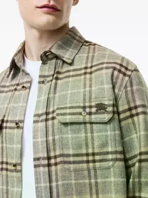 Burberry Check Wool Flannel Overshirt
