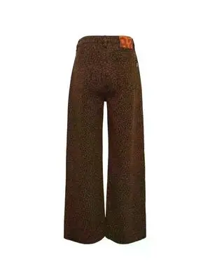 Rally Movement Leopard-print Baggy Jeans