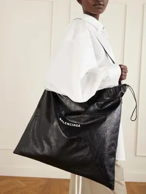 Balenciaga Shopper Dustbag Large Leather Tote Bag