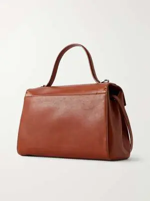 Savette Soft Symmetry Leather Top Handle Bag - Light Brown