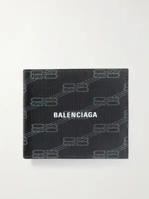 Balenciaga Printed Textured-leather Wallet