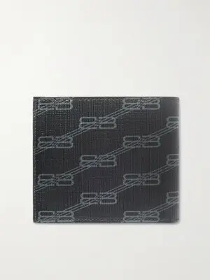 Balenciaga Printed Textured-leather Wallet