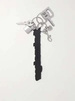 Balenciaga Paloma Leather And Silver- And Gold-tone Keyring