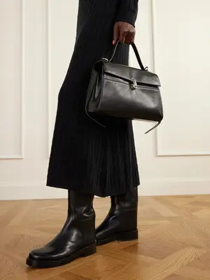 Savette Soft Symmetry Leather Top Handle Bag